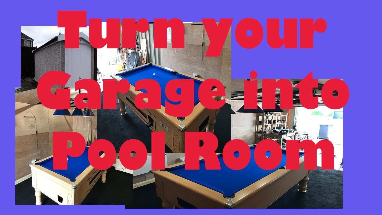 HD full garage conversion snooker and pool room HD quality full install ...