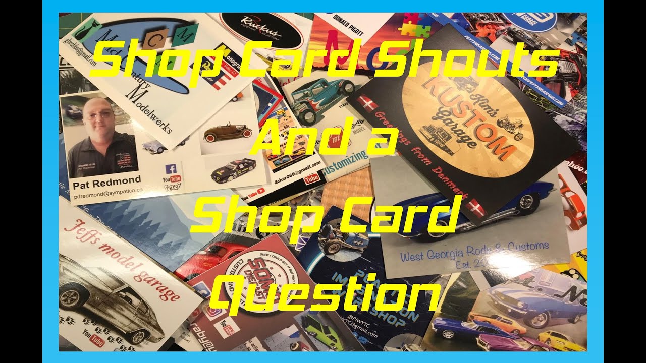 Shop Card Shouts and a Question - YouTube