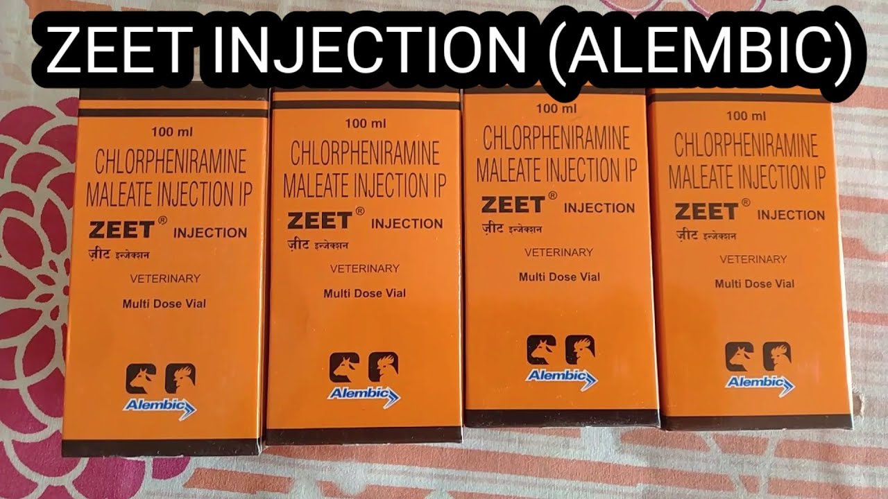 ZEET INJECTION(ALEMBIC)!! CHLORPHENIRAMINE!! LATEST VIDEO 2022 - YouTube