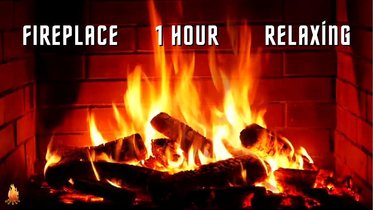 FIREPLACE 1 HOUR RELAXING - YouTube