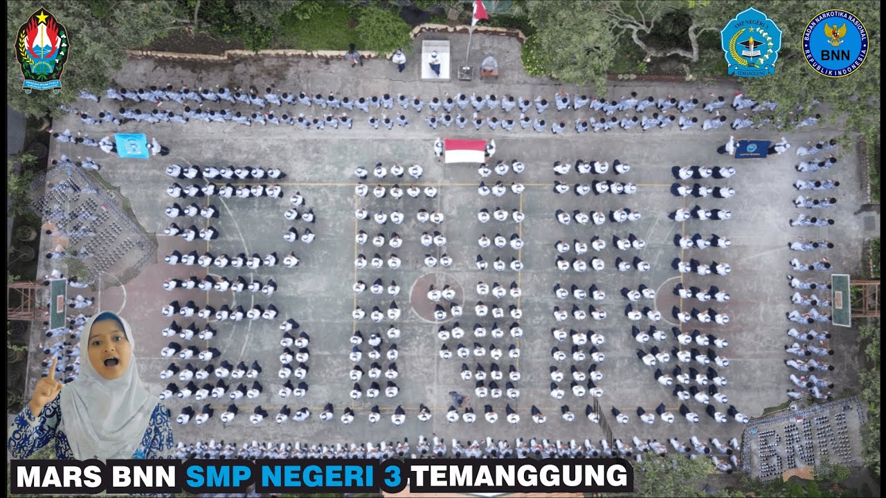MARS BNN "GEMA ANTI NARKOBA" BY SMP NEGERI 3 TEMANGGUNG - YouTube