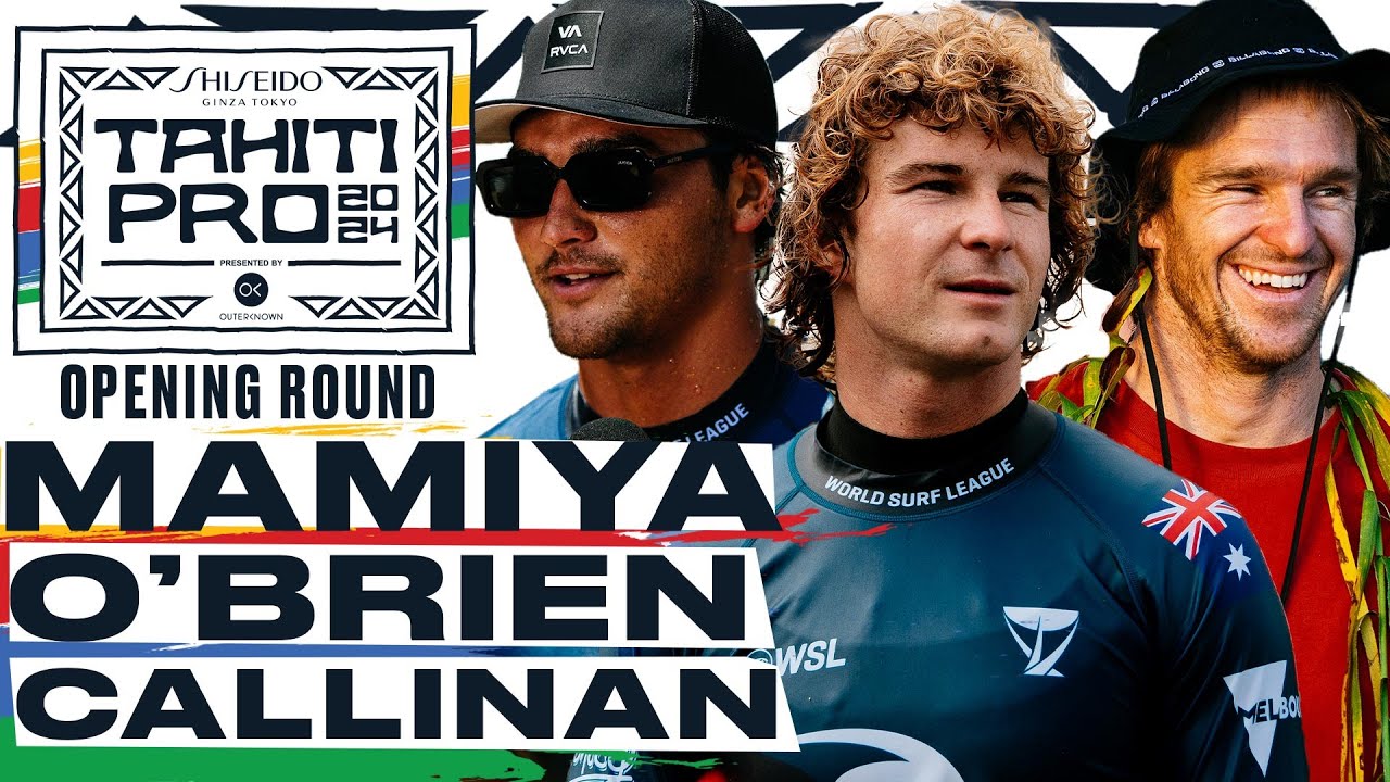 Barron Mamiya, Liam O'Brien, Ryan Callinan | SHISEIDO Tahiti Pro pres ...