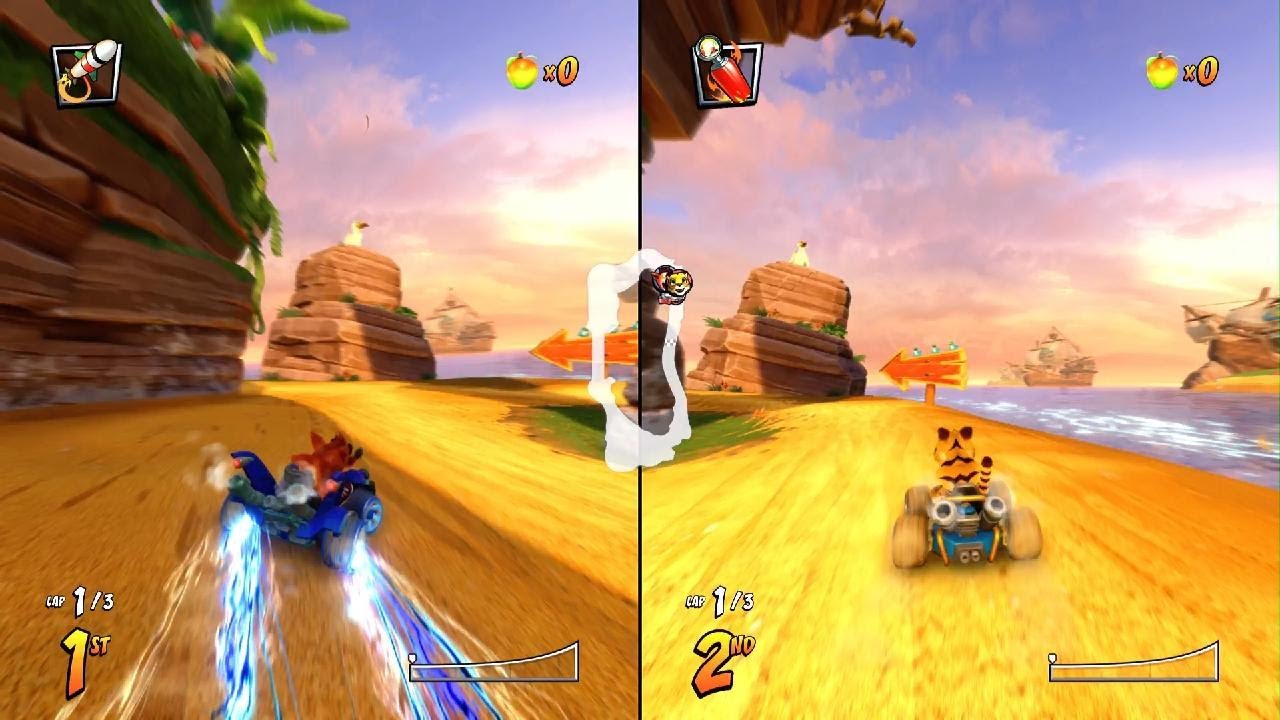 Crash Team Racing Nitro-Fueled 2 player ps5 - YouTube