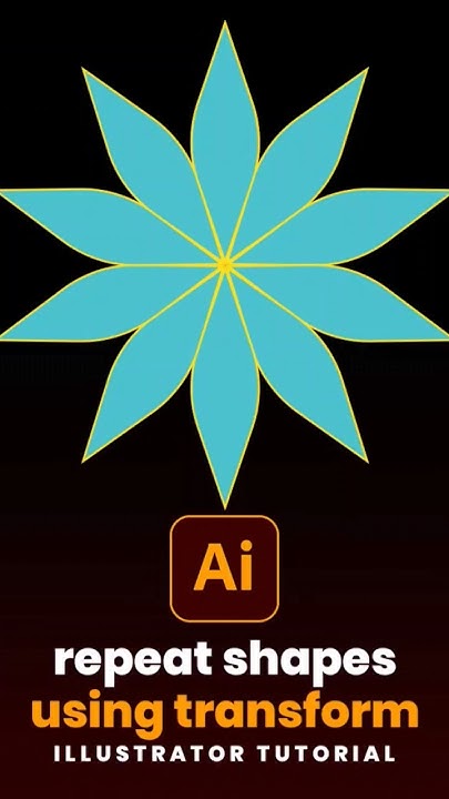 How to repeat shapes using transform tool in illustrator |Adobe Illustrator - YouTube