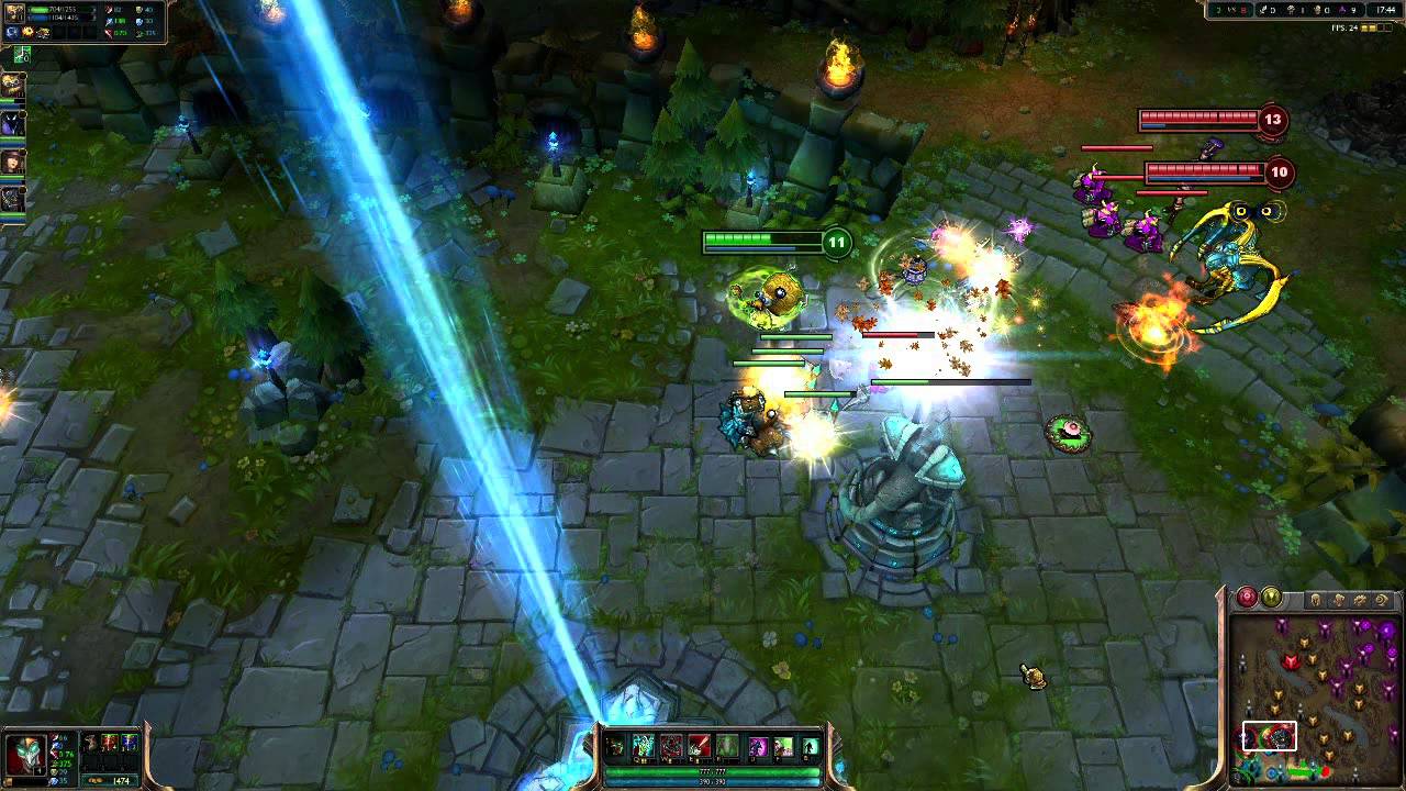 2 VS 5 AFK Game League of Legends - YouTube