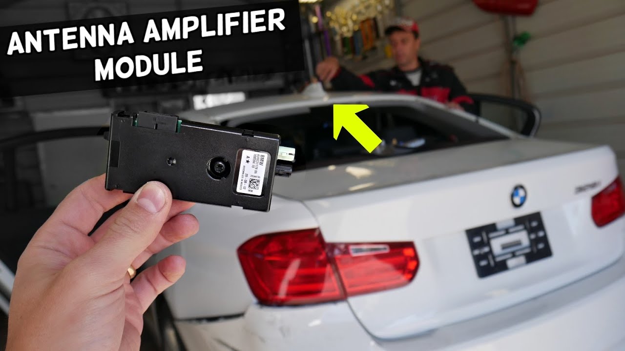 BMW F30 F31 F32 F36 ANTENNA AMPLIFIER MODULE LOCATION REPLACEMENT 316i ...