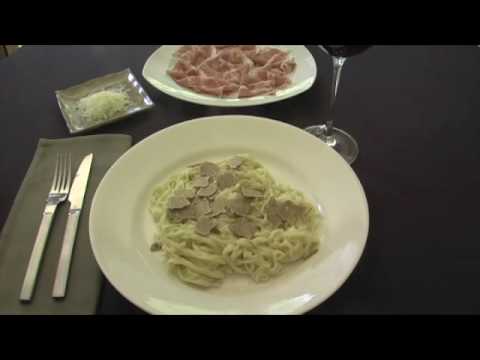 Truffle recipe: Fresh white truffle shaved on pasta - YouTube