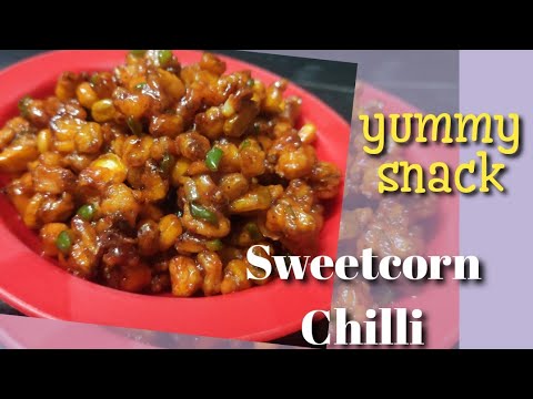 sweet corn chilli/ crispy sweetcorn/ snack - YouTube