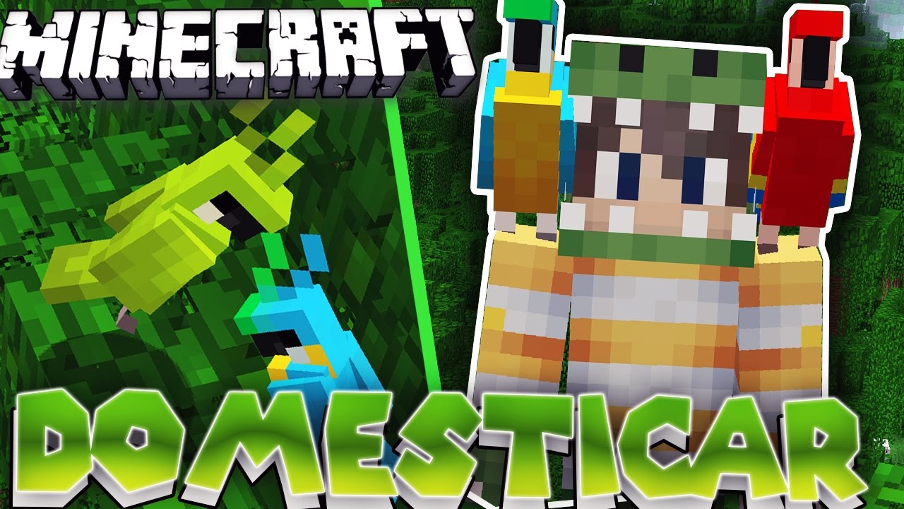 [ACTUALIZADO] COMO DOMESTICAR LOROS EN MINECRAFT | MINECRAFT 1.12 Y ...