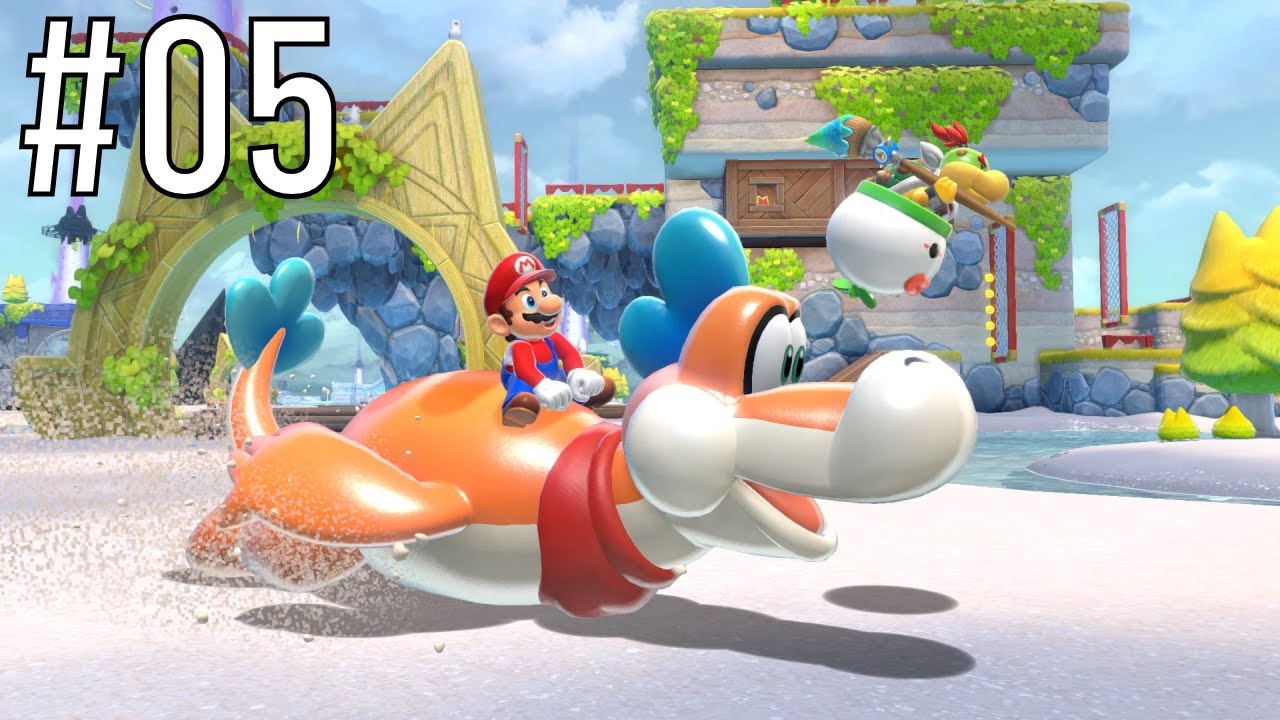 「Super Mario 3D World」05 – Riding Plessie - YouTube