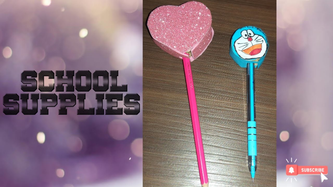 DIY SCHOOL SUPPLIES | CRAFT WORLD | EASY CRAFTS | PAPER CRAFTS | PEN ...