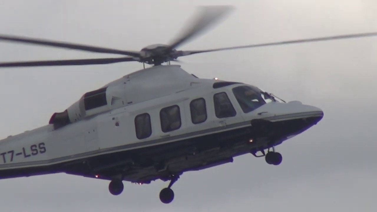 AW139 T7-LSS -- London Battersea Heliport - YouTube