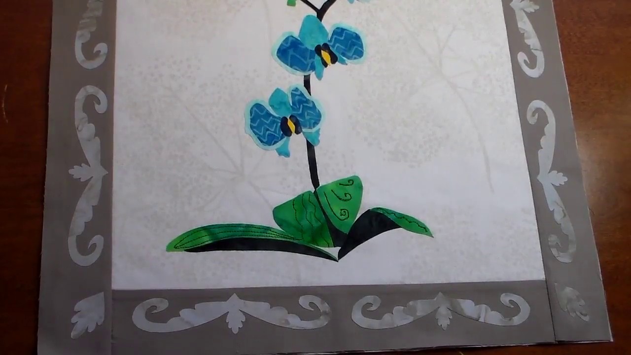 Blue Orchid Quilt Block Pattern - YouTube