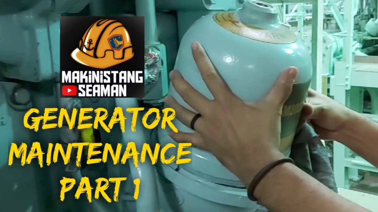 By-pass filter Generator maintenance part 1. - YouTube