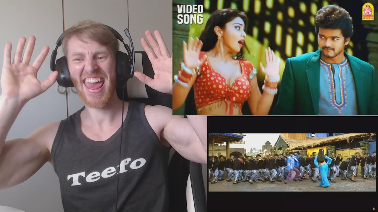 Valayapatti - Video Song - Thalapathy Vijay • Reaction By Foreigner ...