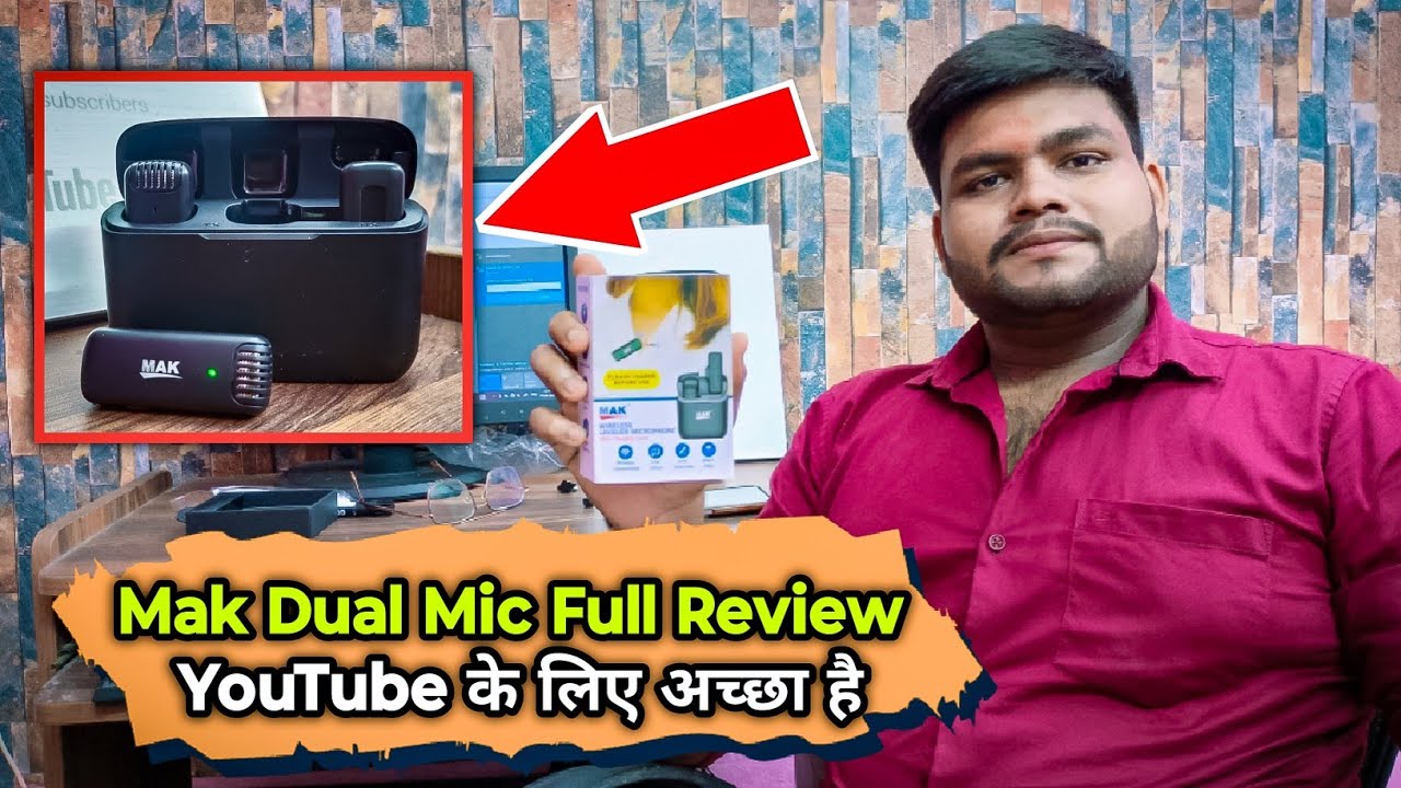 Mak Dual Wireless Mic Full Review | Best Mic For YouTube Video | Mak ...
