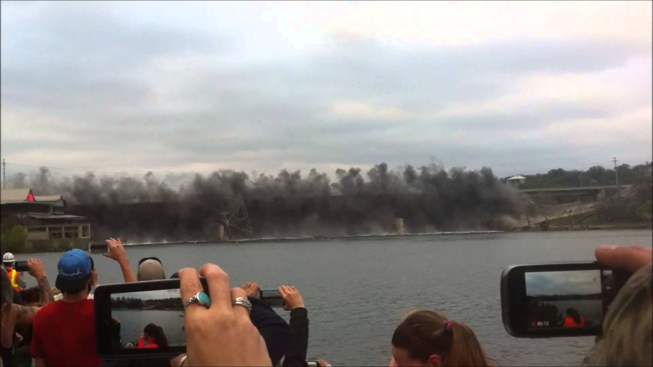 Marble Falls bridge implosion - YouTube