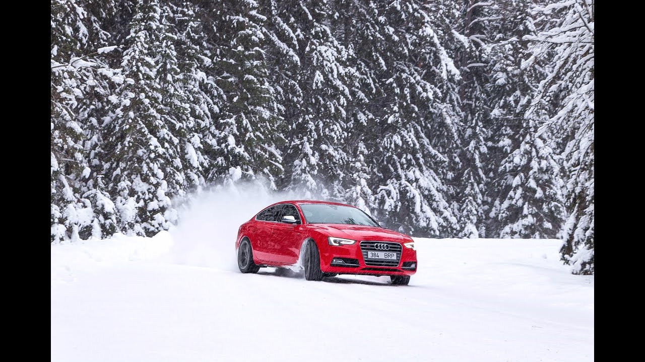 450HP AUDI S5 QUATTRO SNOW DESTROYER - sound/drift/launch control - YouTube