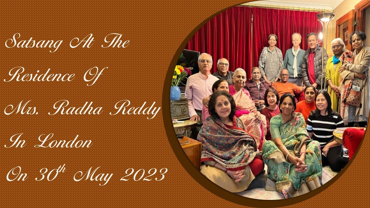 Satsang at the residence of Mrs. Radha Reddy on 30th of May 2023 ...