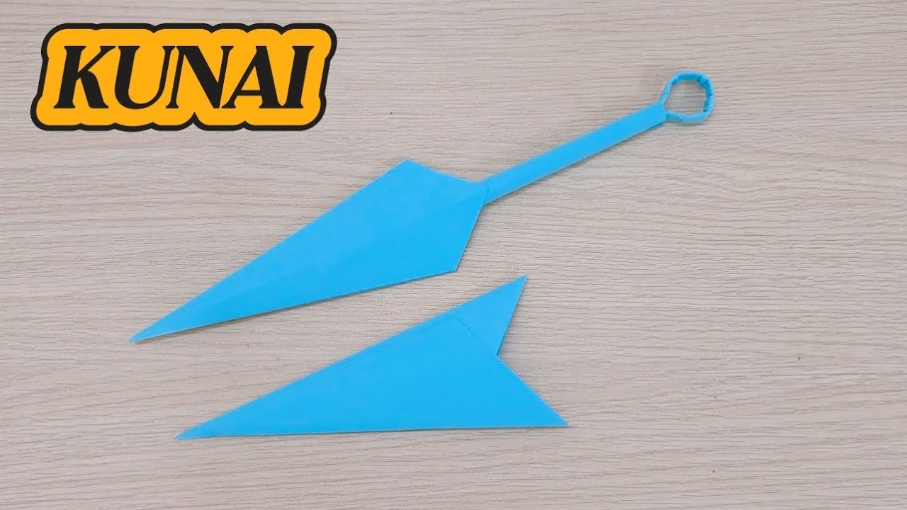 HOW TO MAKE ORIGAMI KUNAI NARUTO - YouTube