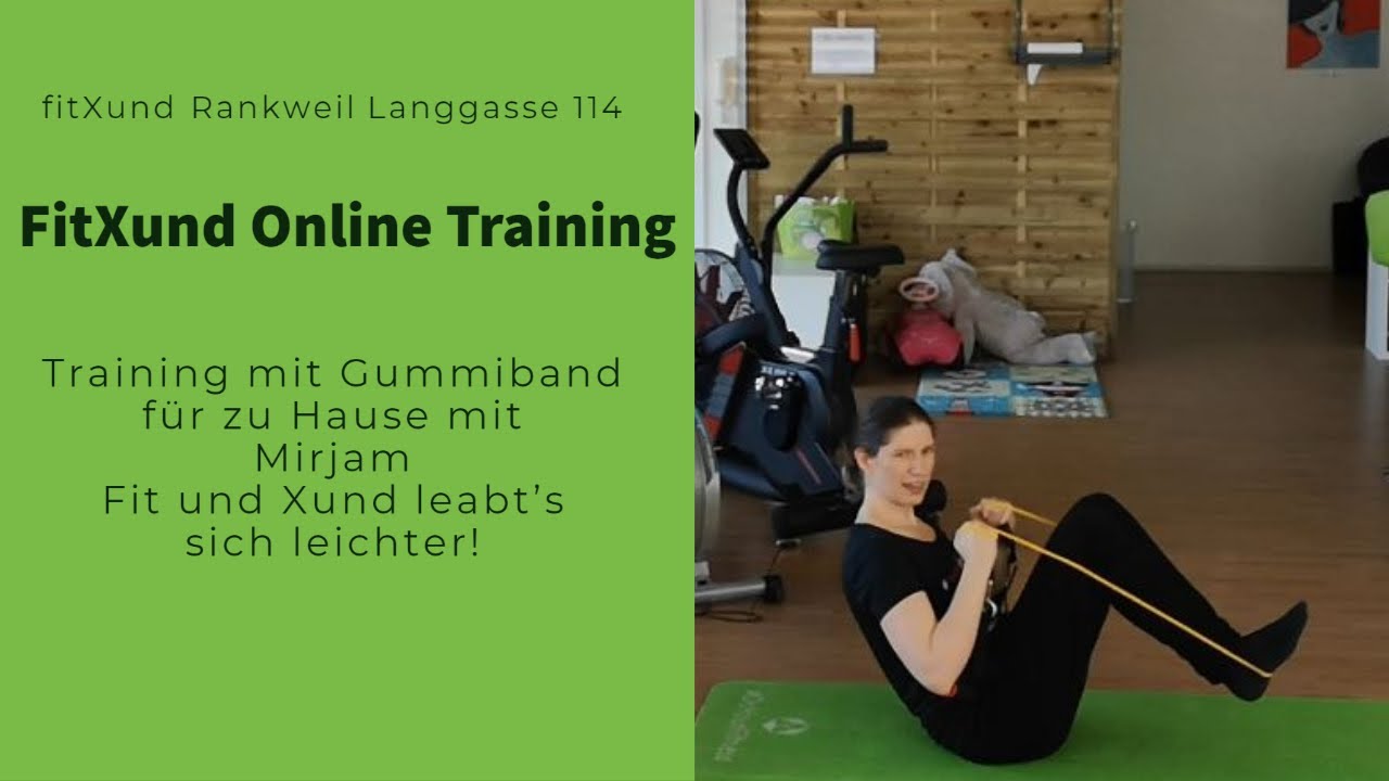 Training mit Gummiband, Resitance Band,Therra Band - YouTube