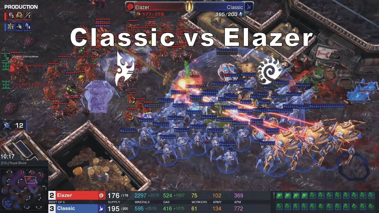 Starcraft II IEM Katowice 2023 Feb8 Classic(P) v Elazer(Z)(3) - YouTube