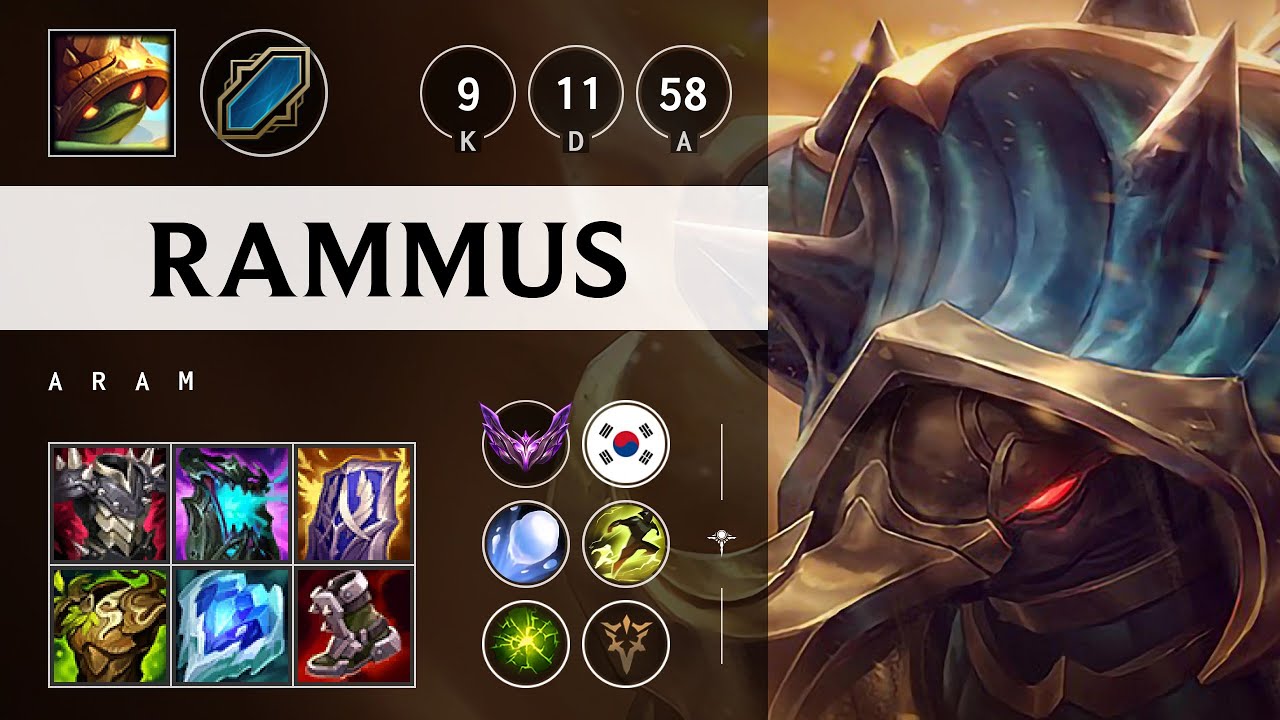 Rammus ARAM - KR Master Patch 25.09 - YouTube