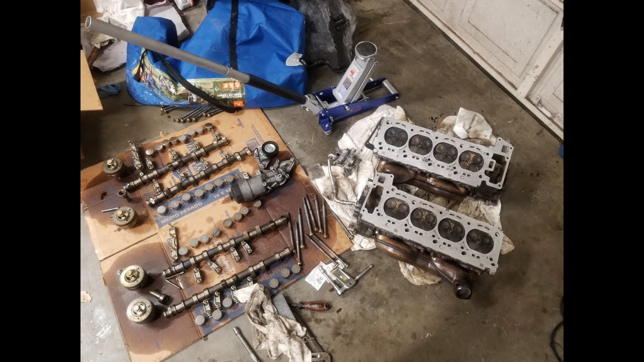 AMG Cylinder Head Removal PART 4 M156 W219 - YouTube
