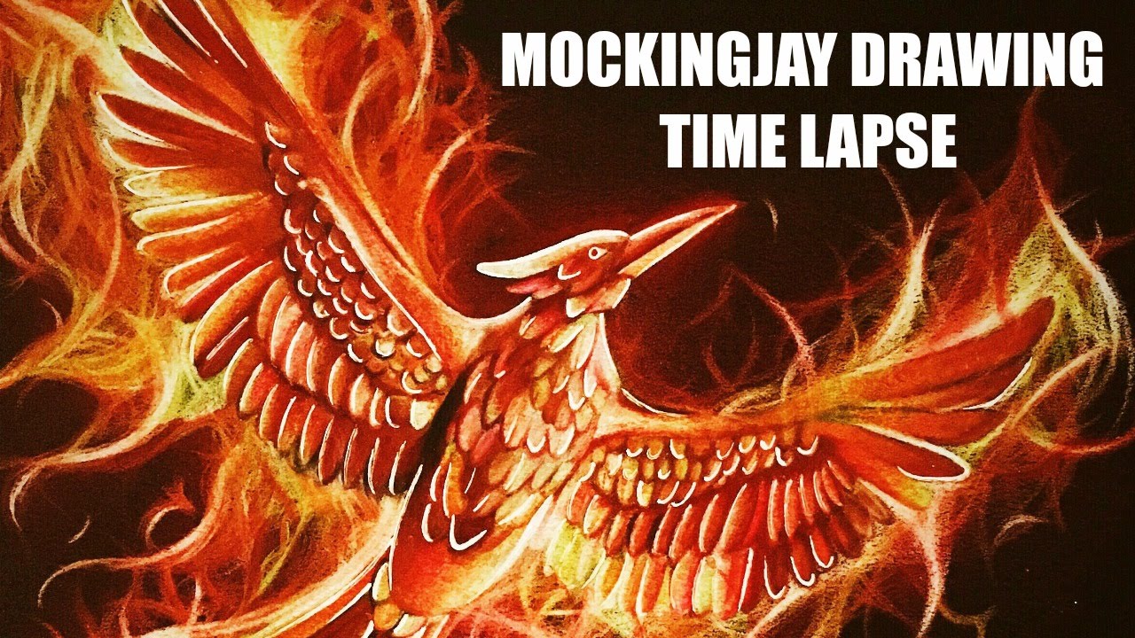 Mockingjay Drawing Time Lapse | ARTISTX - YouTube