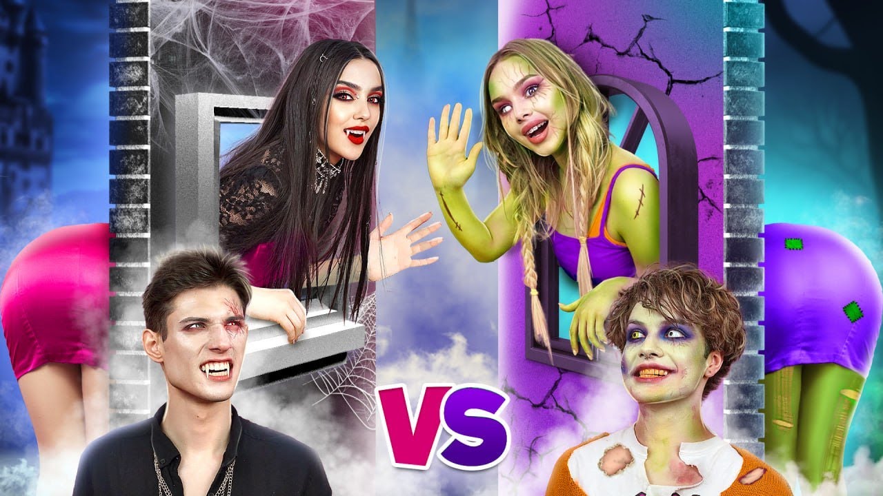 Vampire vs Zombie in Real Life! Who is the Best Couple? - YouTube