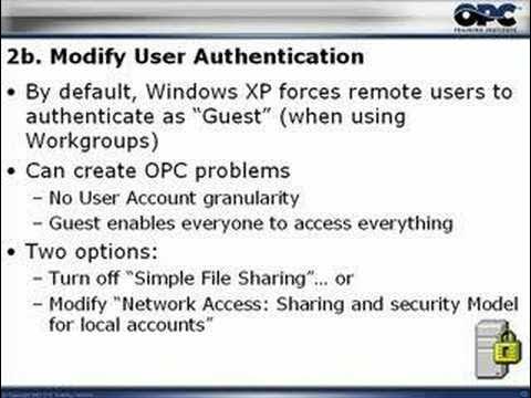 OPC & DCOM - Part 2: Setup mutual User Account recognition - YouTube
