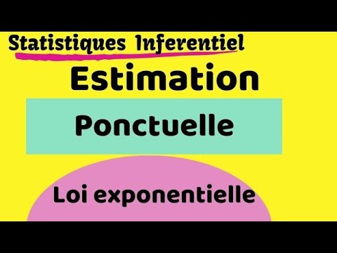 Estimation ponctuelle avec densité du loi exponentiel - YouTube