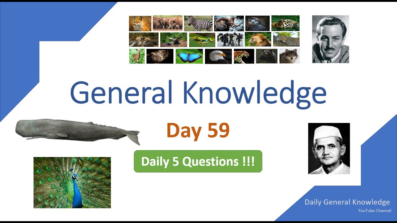 Daily General Knowledge - 59 (Just 1 Minute) - YouTube