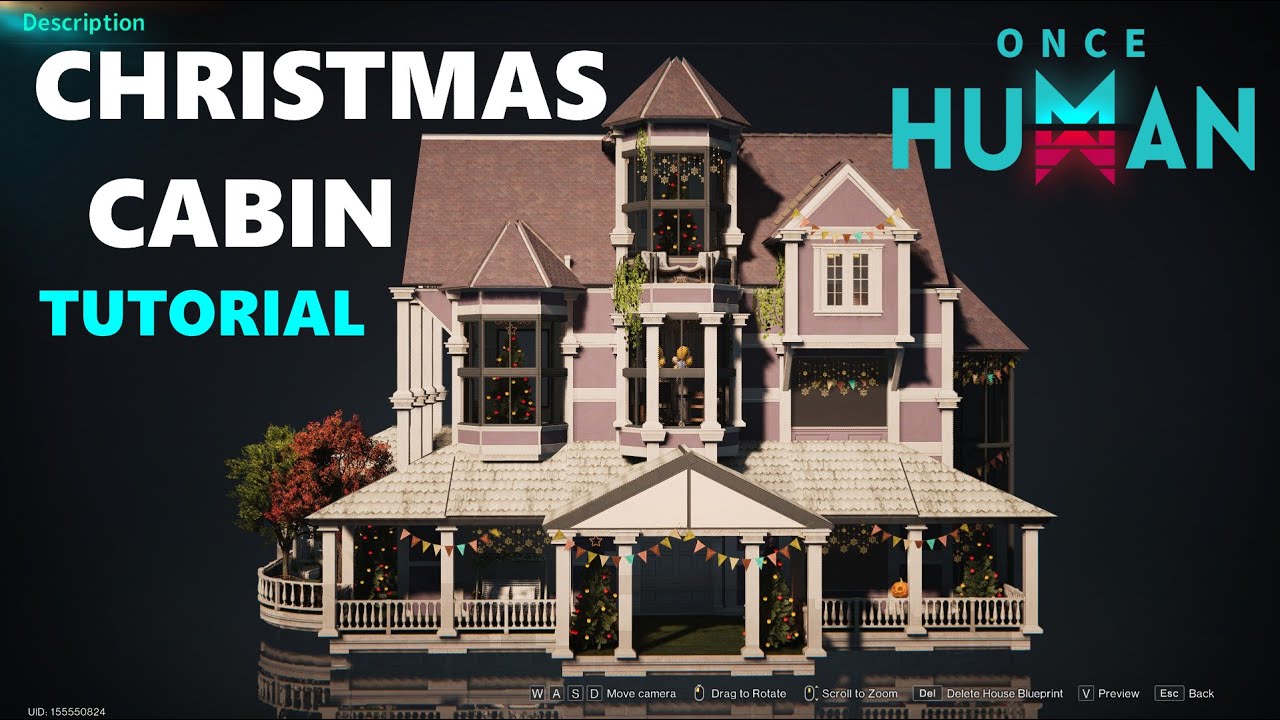 ONCE HUMAN BASE DESIGN | SPEED BUILD CHRISTMAS CABIN - YouTube
