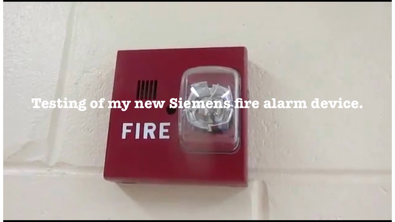 Testing of my new Siemens fire alarm device. - YouTube