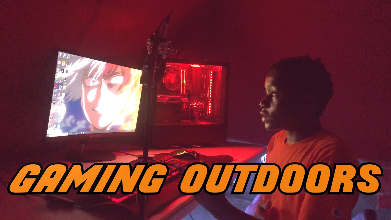 I got bored so I made A DREAM OUTDOOR GAMING SETUP - YouTube