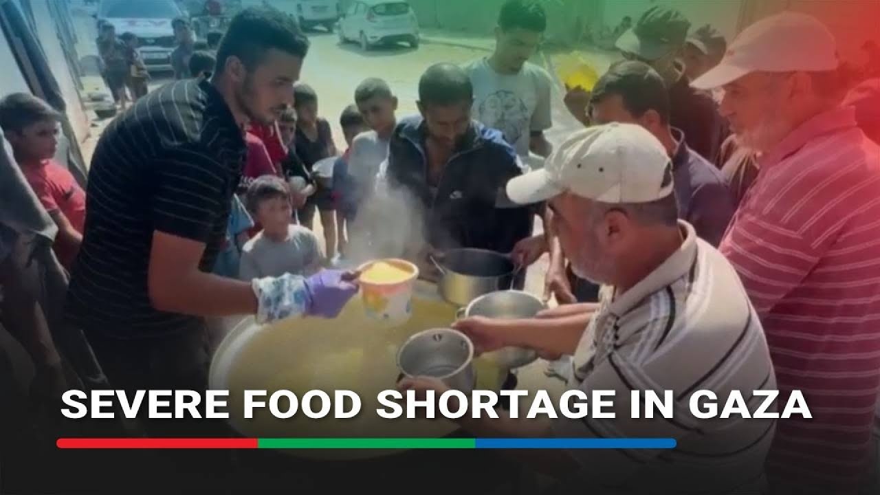 Palestinians in Gaza face severe food shortages - YouTube
