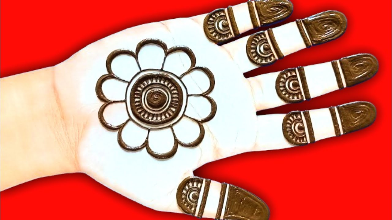 Easy Stylish Front Side Mehandi Design/mehadikedijayan/mahndi ke digain ...