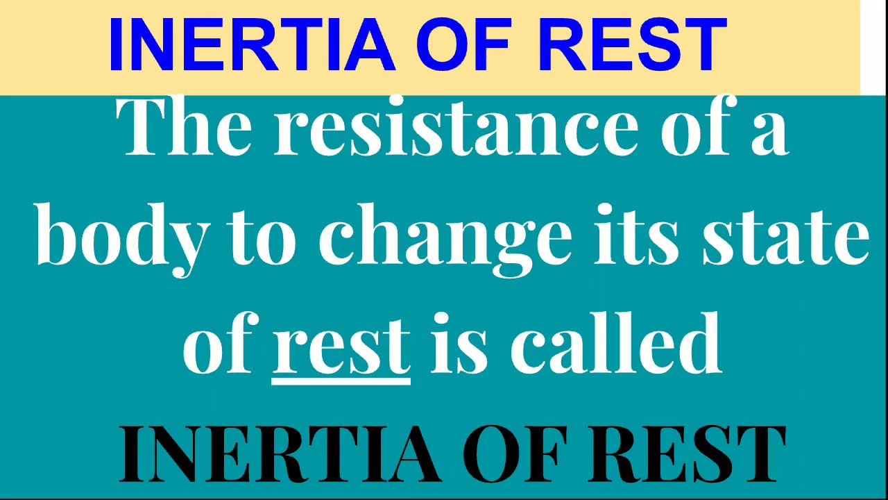 Inertia of Rest - YouTube