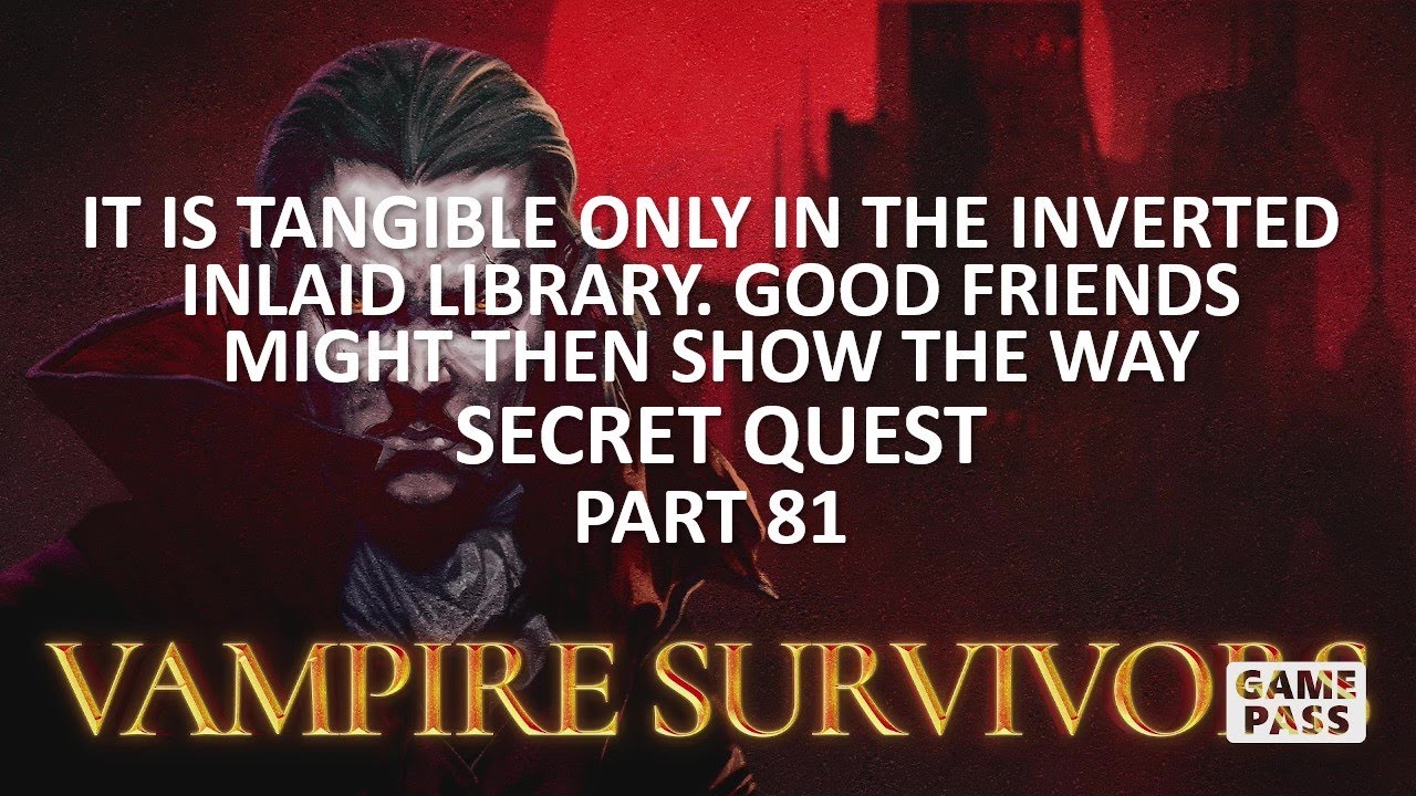 It is tangible only in the Inverted Inlaid Library. Good Friends might ...