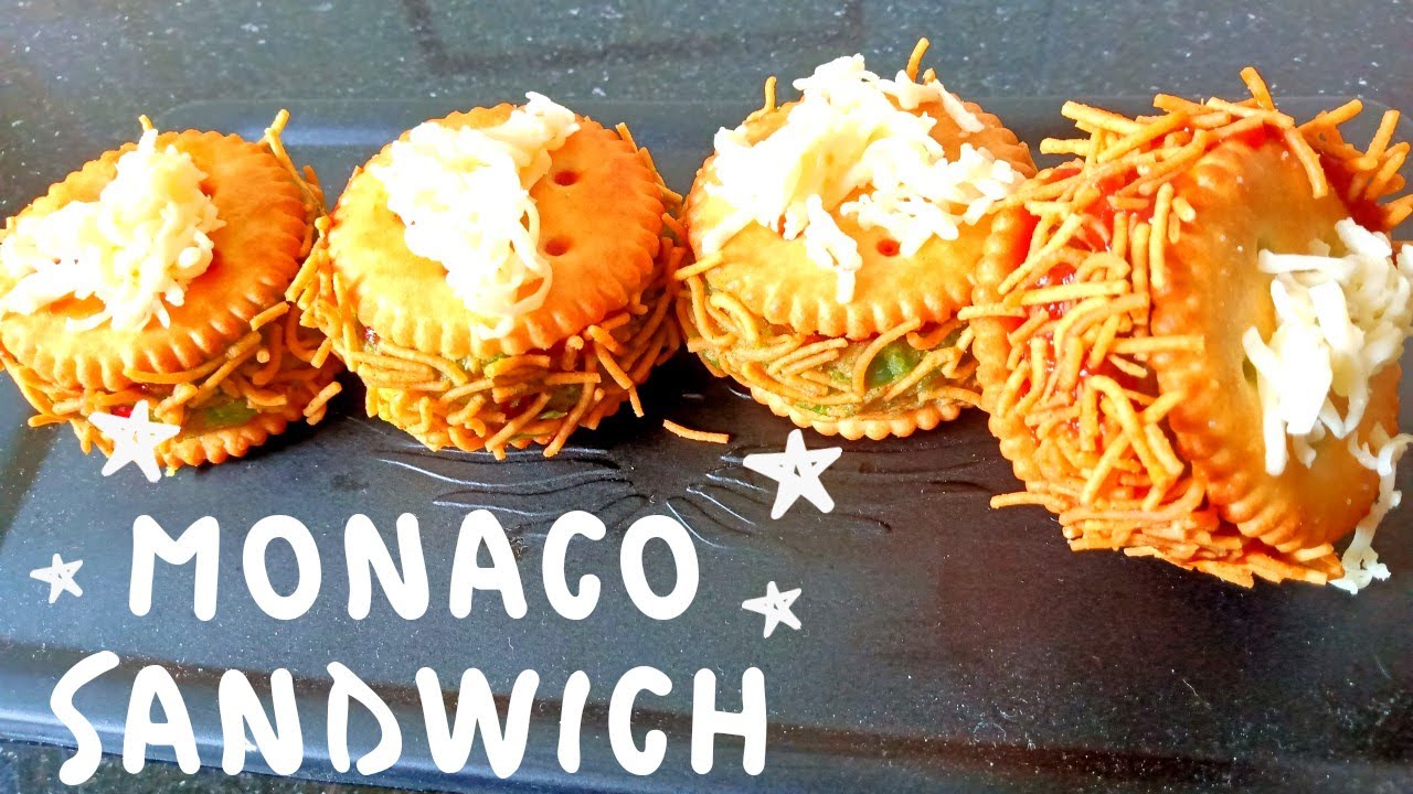 Monaco Biscuits Sandwich | मोनाको बिस्किट सैंडविच | Easy Snack Recipe ...