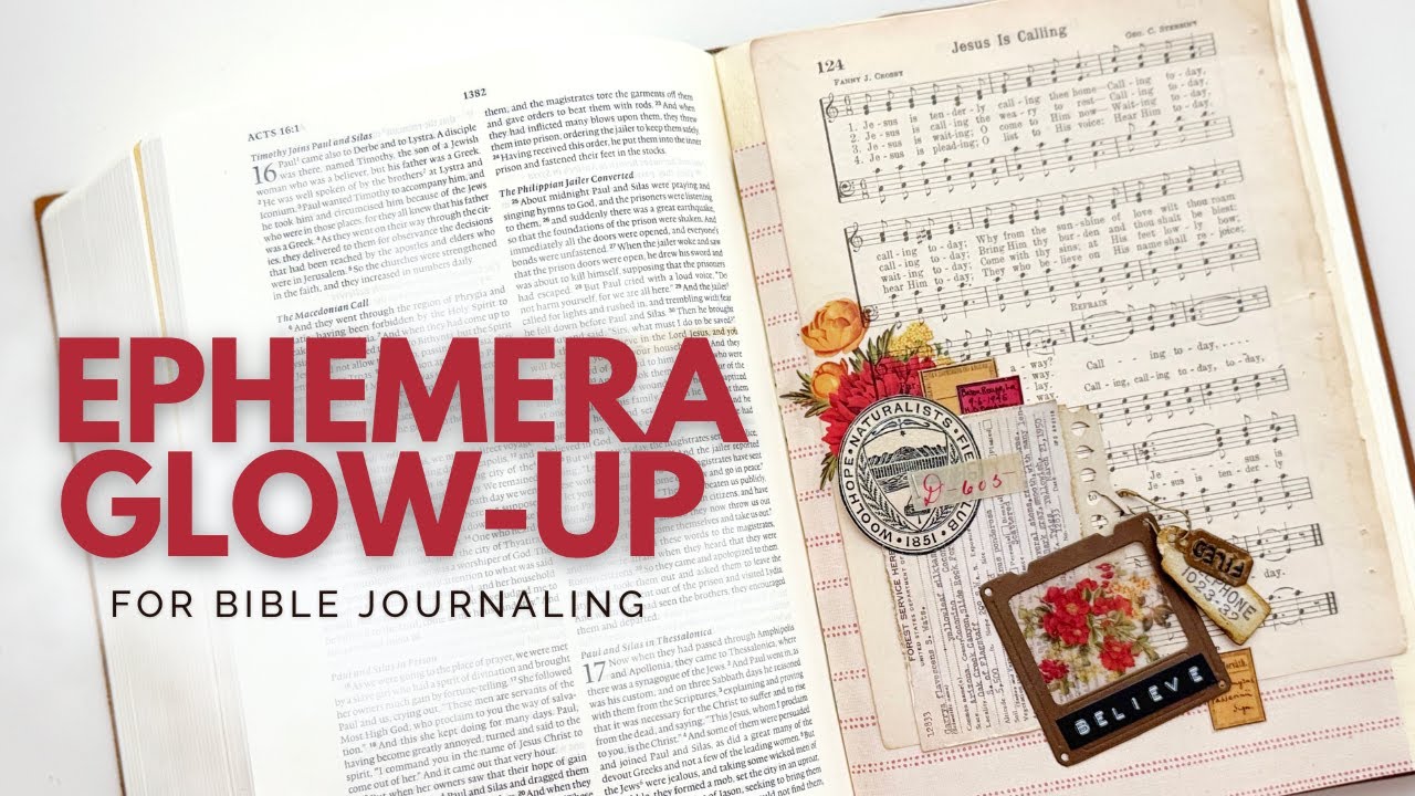Ephemera Glow-Up for Bible Journaling | Simple Ways to Add Creative ...