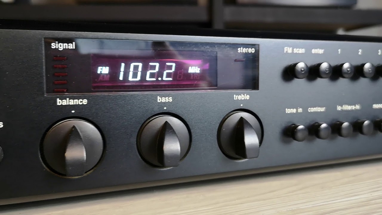 Adcom GTP-500 Front Face Flyby - YouTube