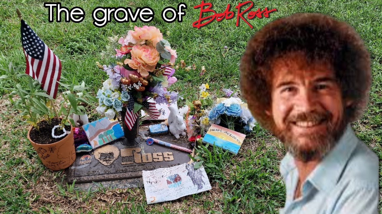 The grave of Bob Ross - YouTube