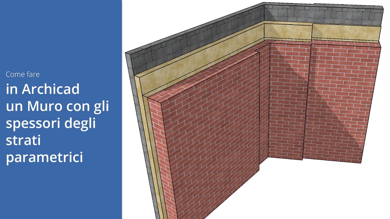 Come fare in Archicad un Muro con gli spessori degli strati parametrici ...