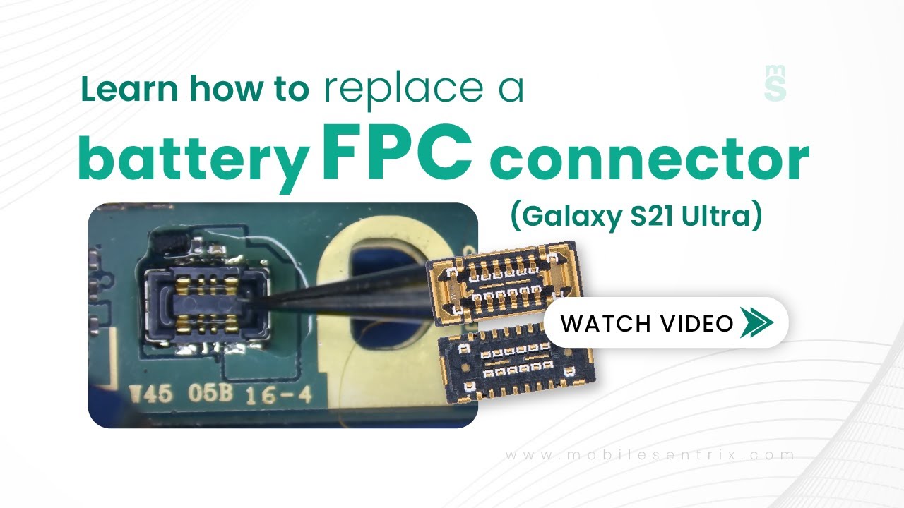 How to replace a Battery FPC (Samsung S21 Ultra) - YouTube