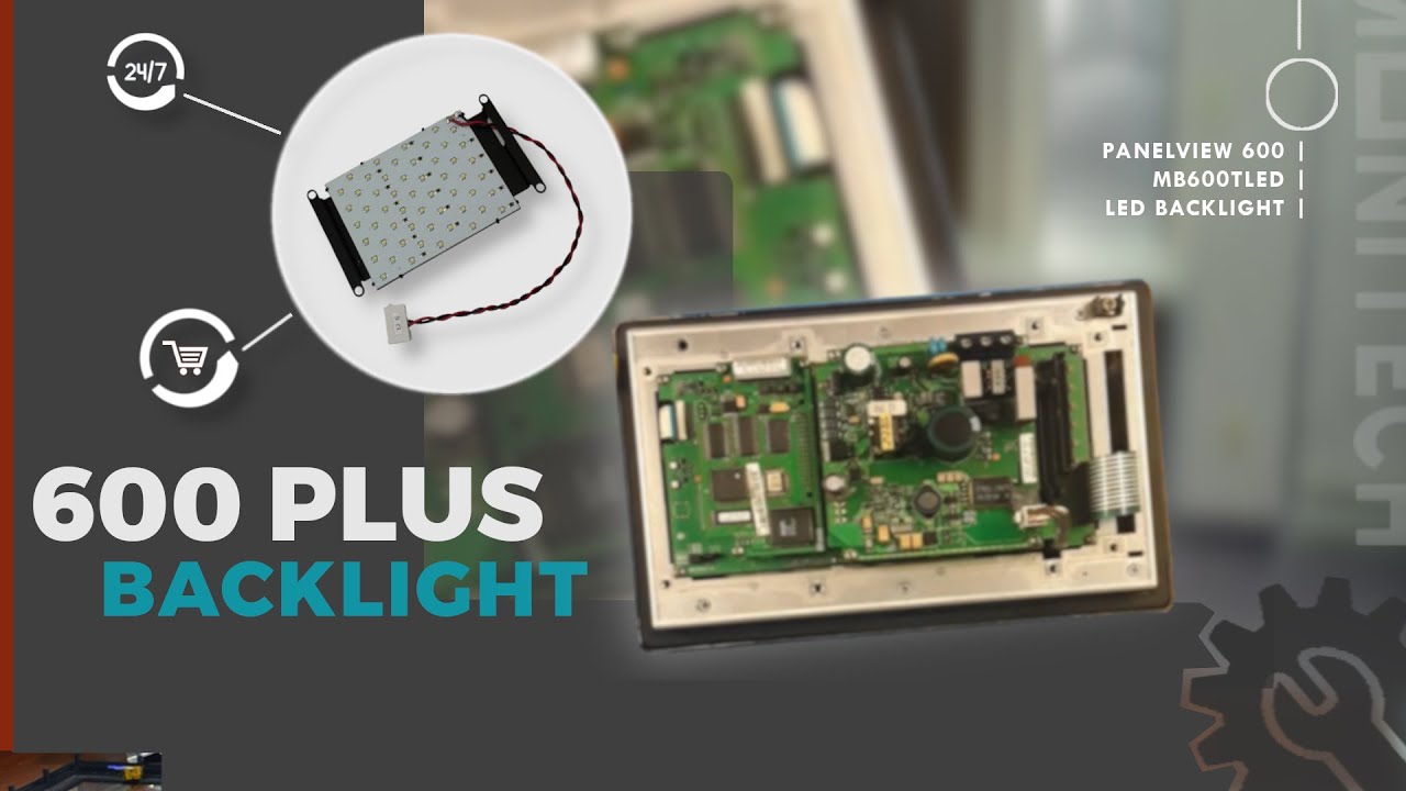 Installing LED Backlight on a Allen Bradley Panelview 600 [ Complete ...
