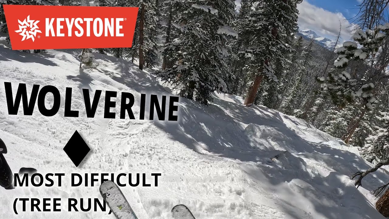 Skiing WOLVERINE TREE RUN 4K | Keystone Resort - YouTube