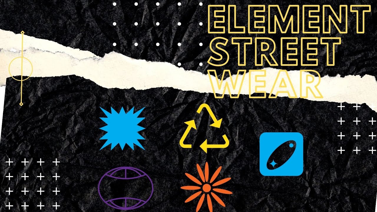 element shape streetwear | untuk pemanis design kaos streetwear - YouTube