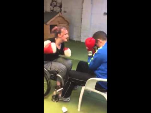 Female Wheelchair Boxing - YouTube